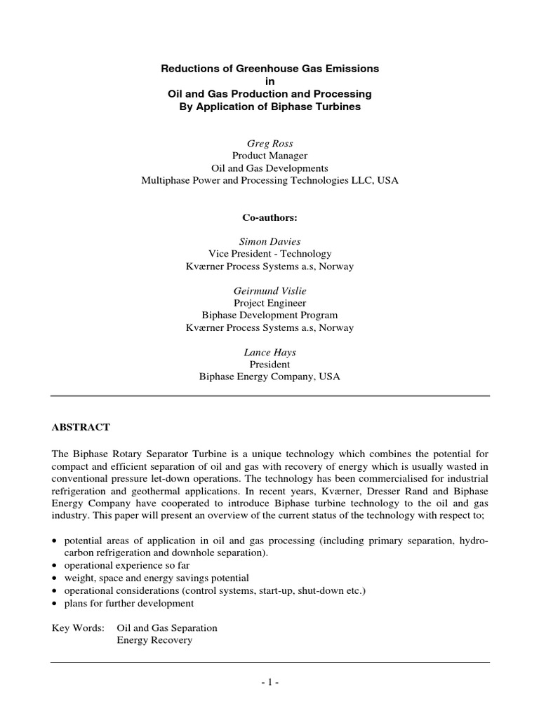 Bi-Phase Separator | PDF | Turbine | Gas Turbine