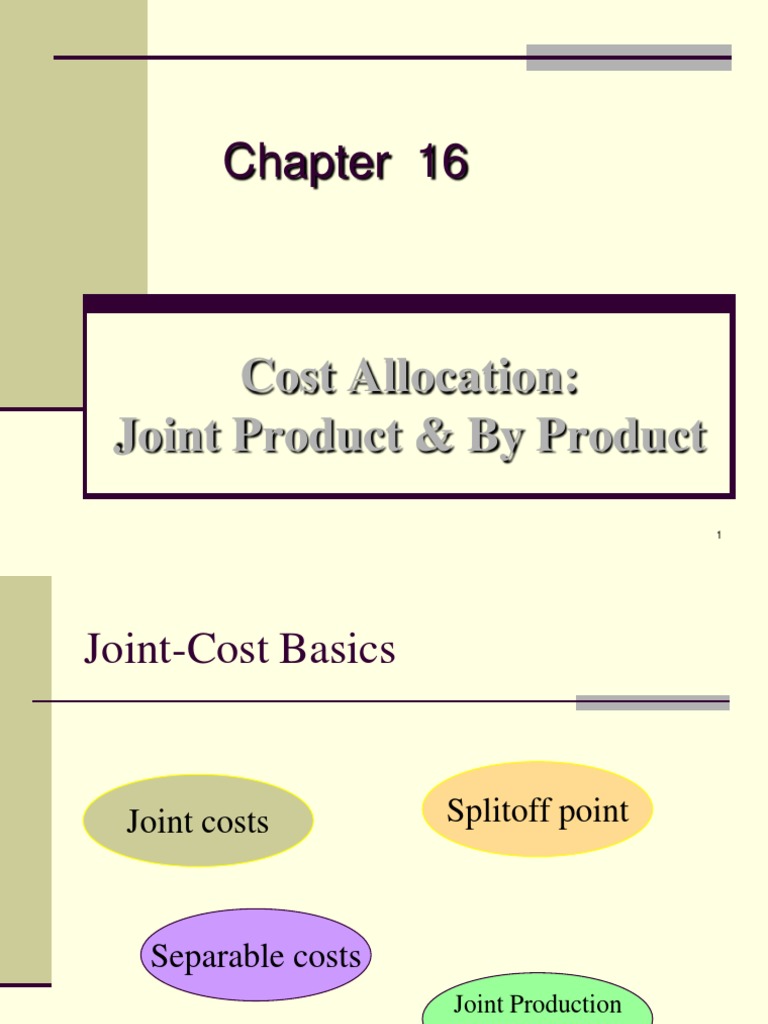 Gs1314 - Summary Joint Cost Allocation | PDF | Gross Margin | Cost Of ...