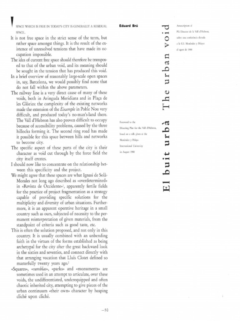 Urban Voids and City Space Dynamics | PDF