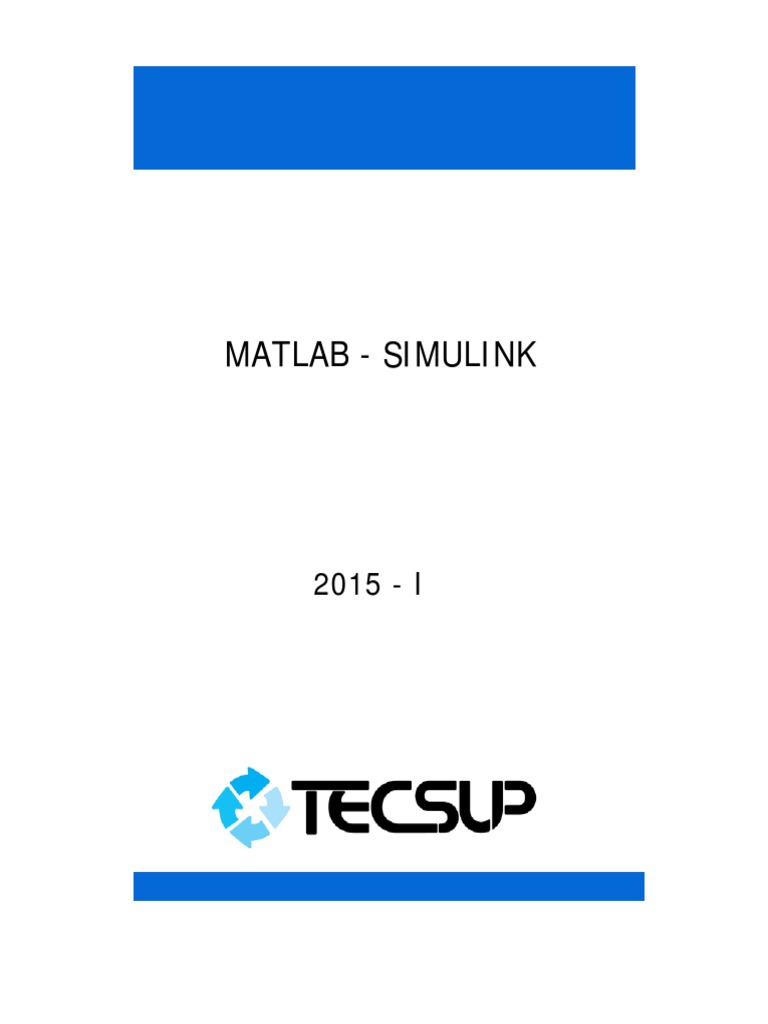 Matlab 2015 Tecsup | PDF | Matriz (Matemáticas) | Espacio vectorial