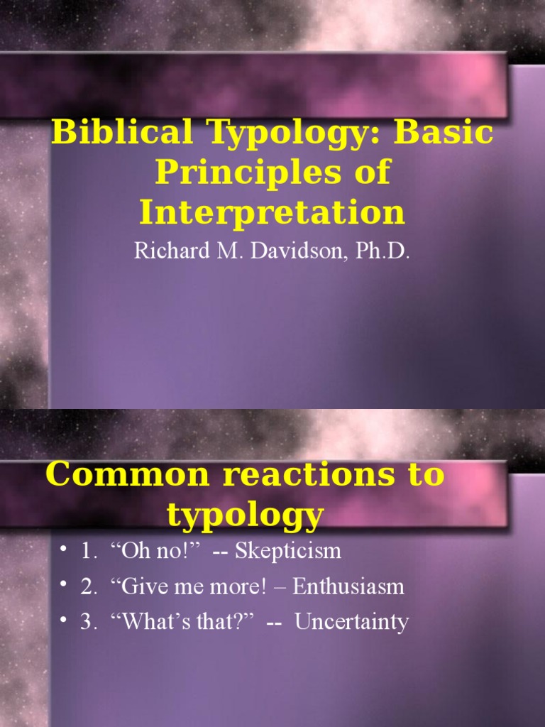 Understanding Biblical Typology | PDF | Tabernacle | The Gospel