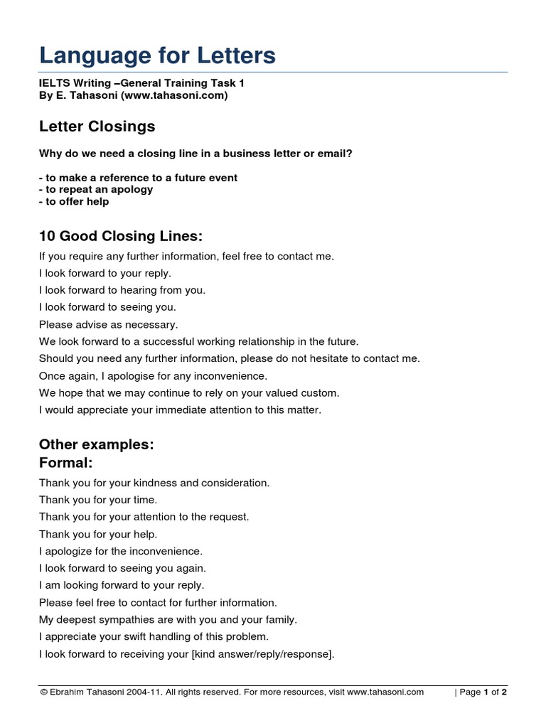 Letter Language | PDF