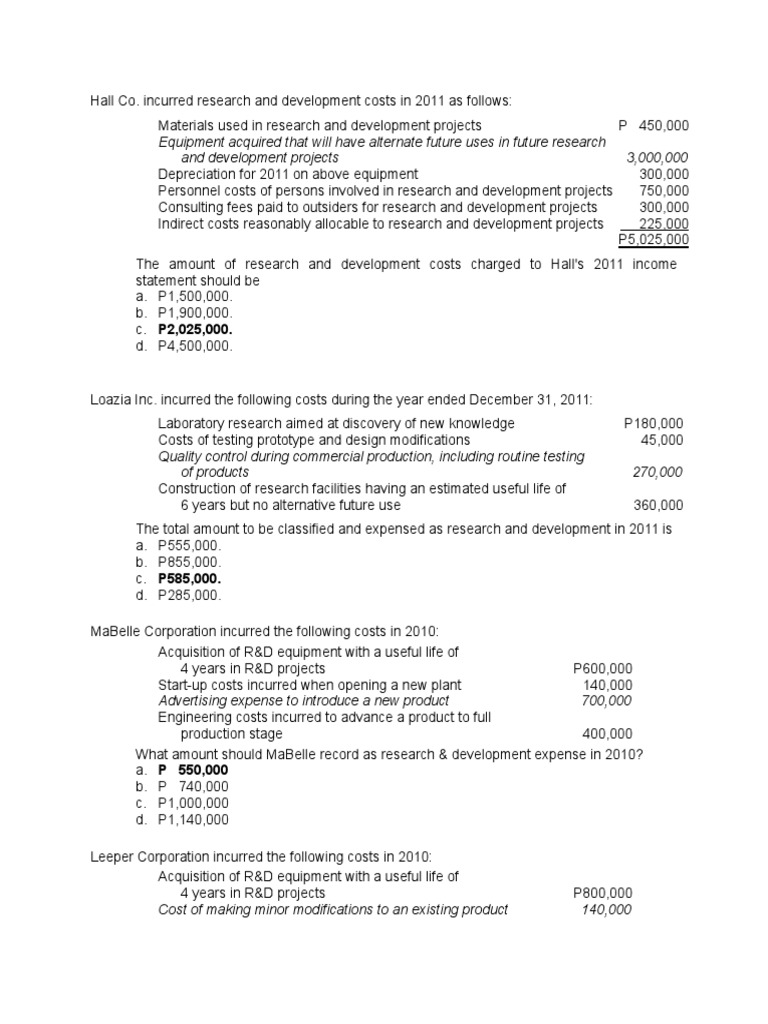 Intangible Assets Software | PDF | Research And Development | Expense