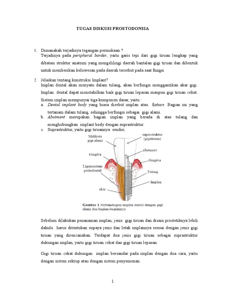 Prostodonsia: Panduan Lengkap | PDF