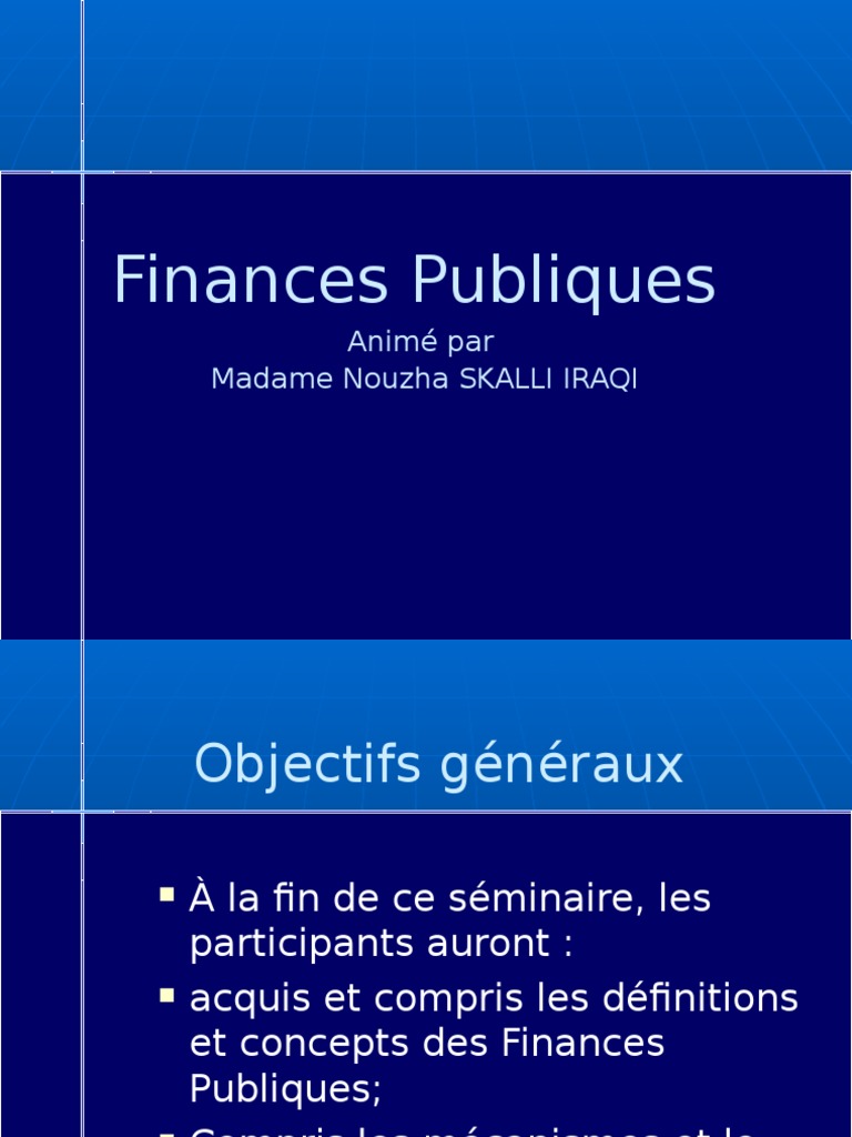 Cours Droit Budgétaire Droit Statutaire Budget 