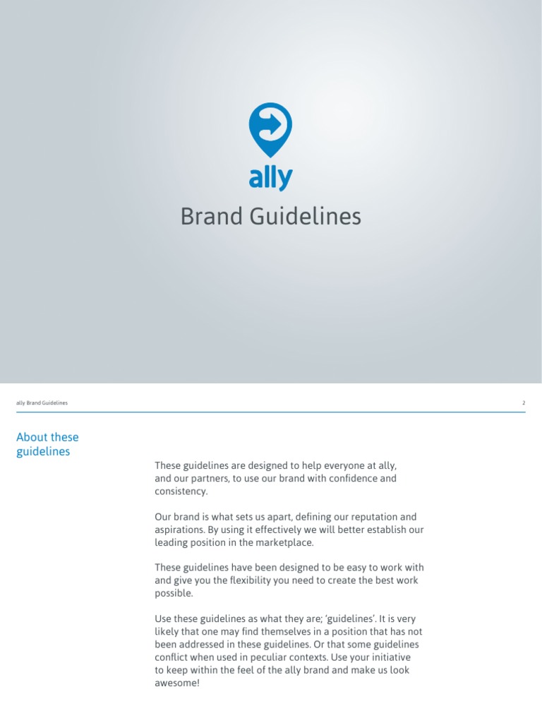 Ally Brand Documentation | PDF | Typefaces | Advertising