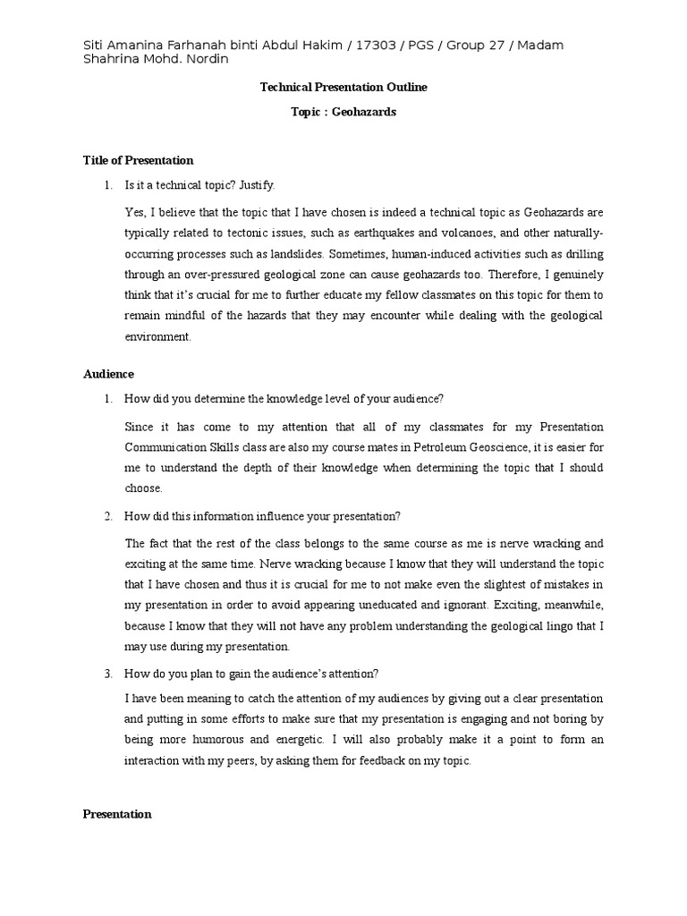 Understanding Geohazards: A Presentation Outline | PDF | Volcano ...