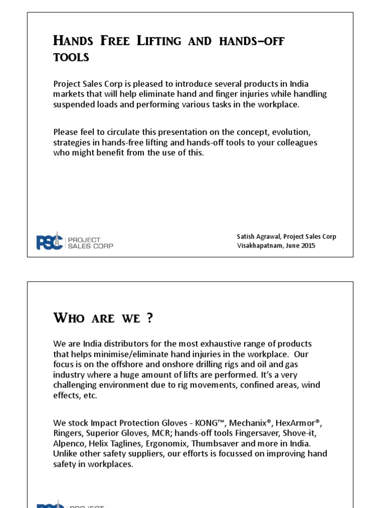 PSC Hands Free Lifting and Hands-Off Tools | PDF | Rope | Hammer