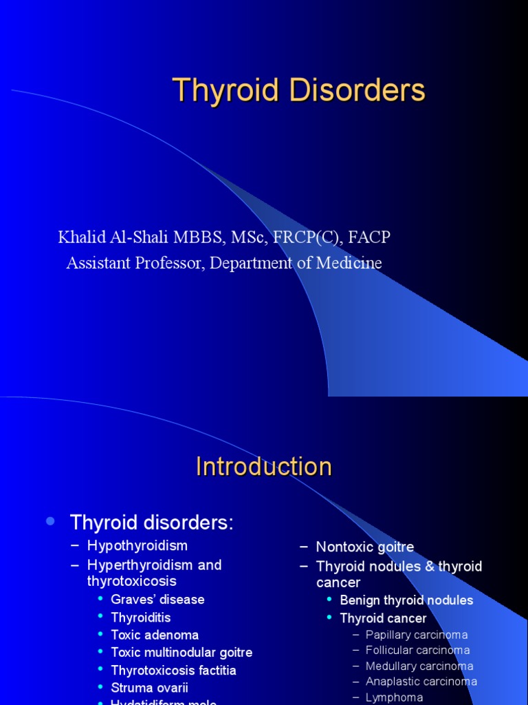 Management of Thyroid Disorders | PDF | Thyroid | Hyperthyroidism