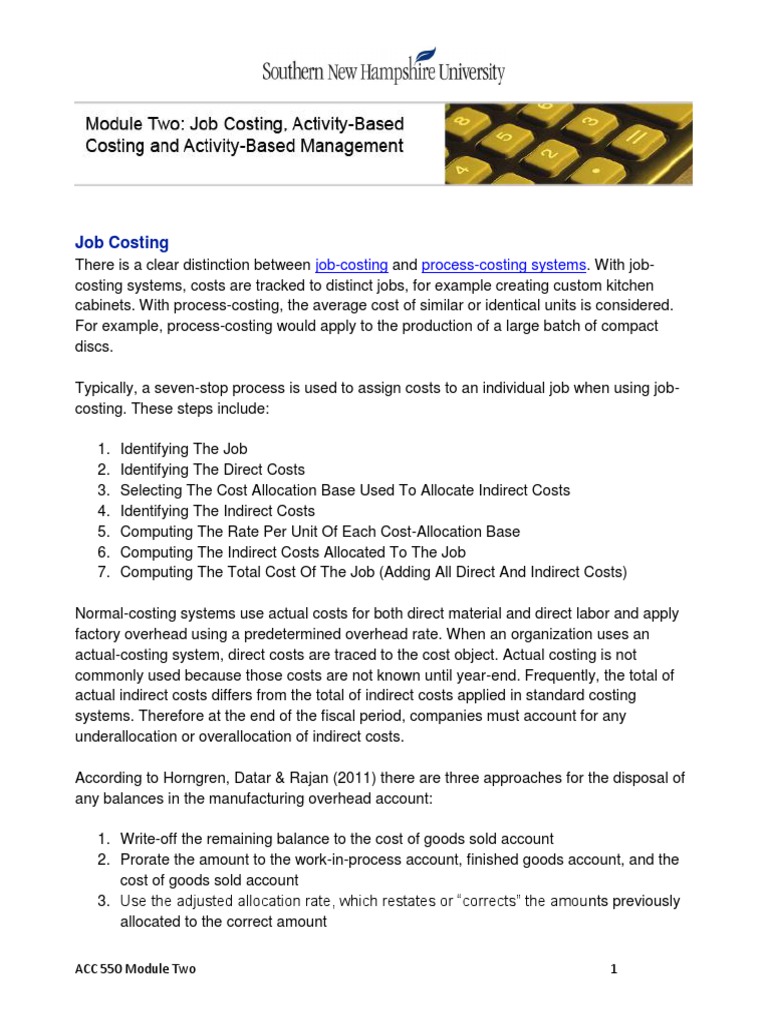 ACC 550 - Module Two - Lecture | PDF | Accountability | Management ...