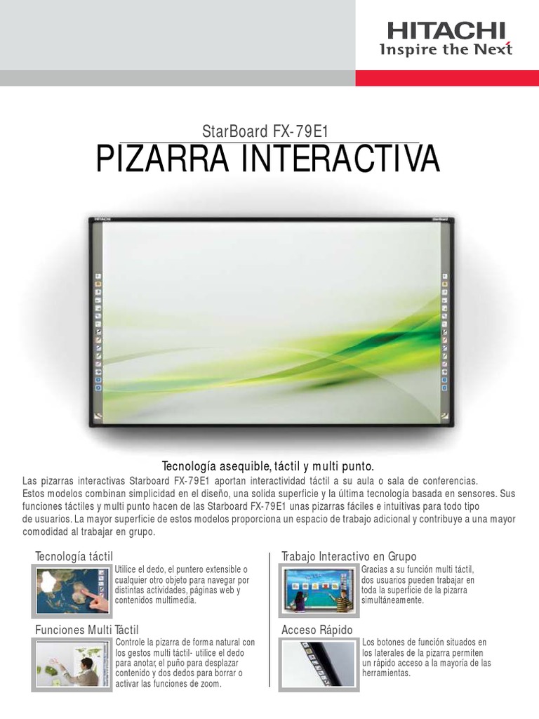 Hitachi Starboard Fx79 | PDF | Pantalla táctil | Mac OS