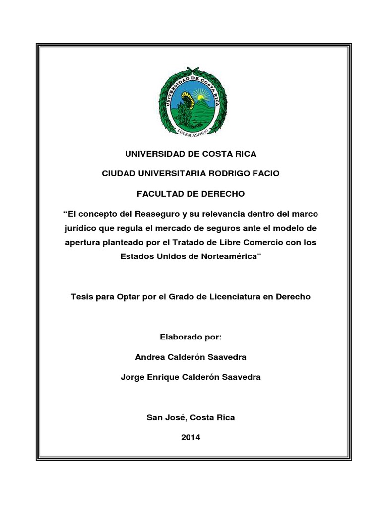El Concepto De Reaseguro Y Su Relevancia Andreacalderon Y Jorge Enri 0321