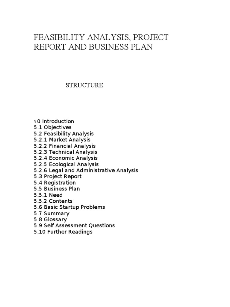 Feasibility Analysis | Feasibility Study | Business Plan
