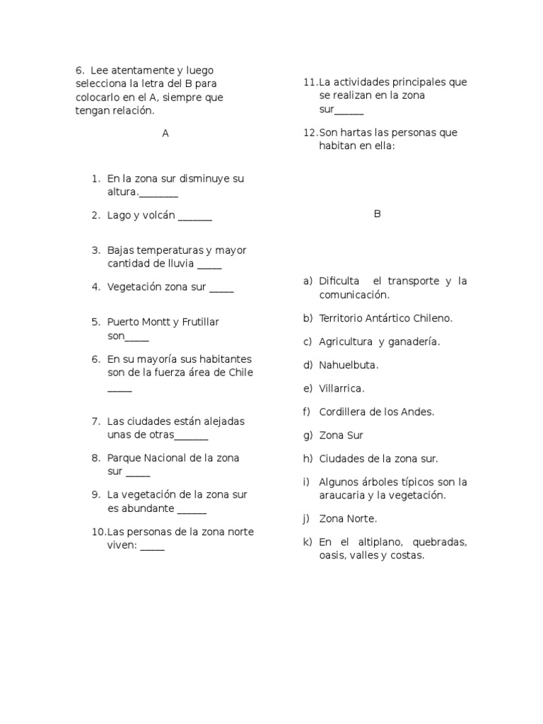 Prueba 2° Leciion 4 y 5 Hist, 2da Parte | PDF | Viajes y turismo | Ciencia y matemáticas