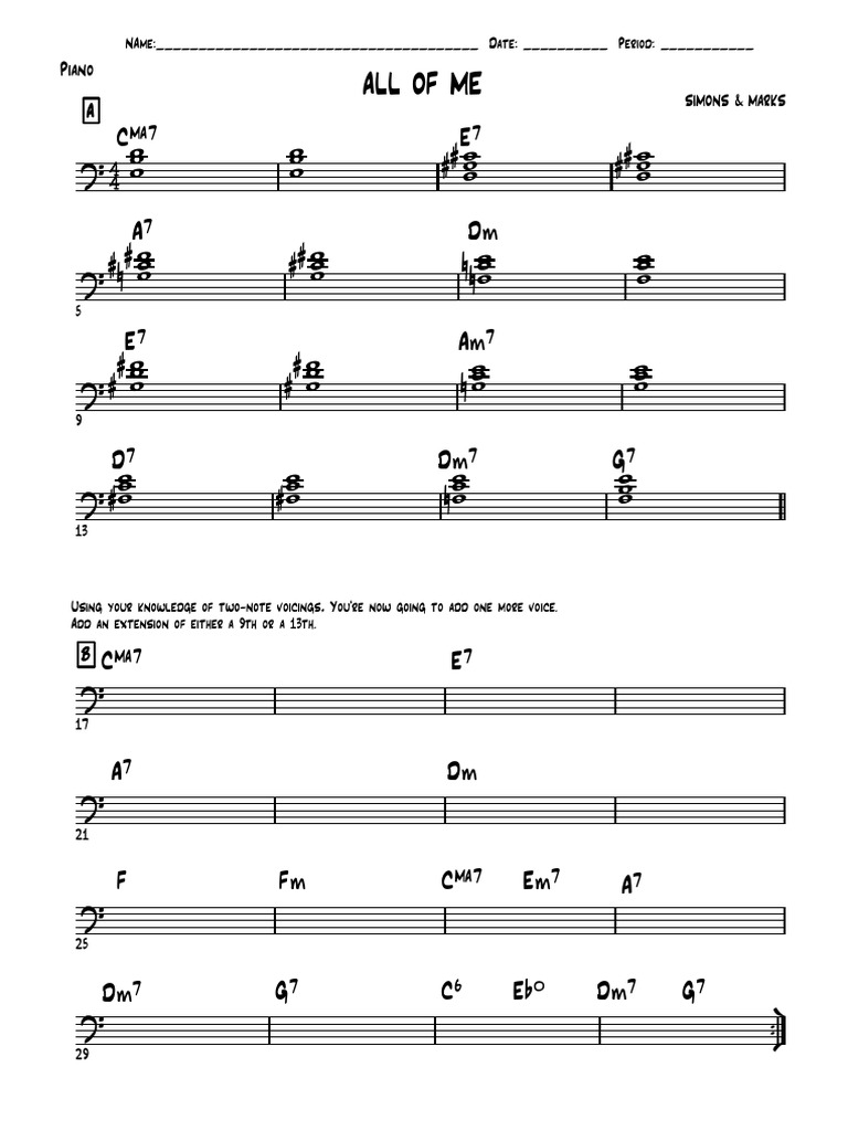 Piano Lesson 3 | PDF
