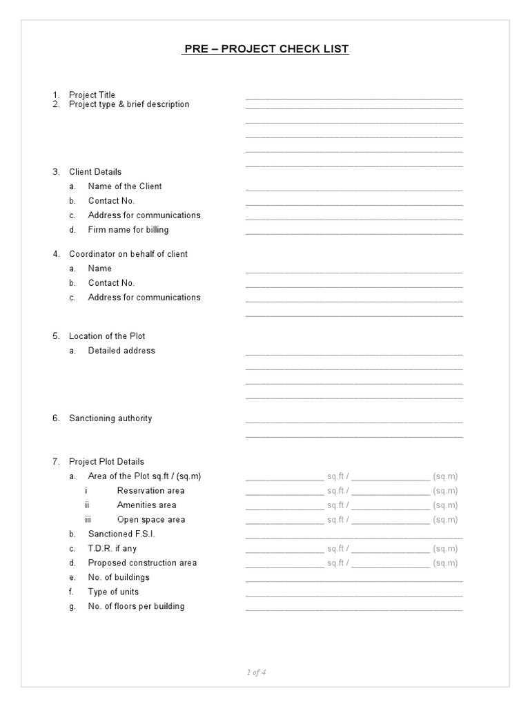 Pre Project Query Format. | PDF | Nature