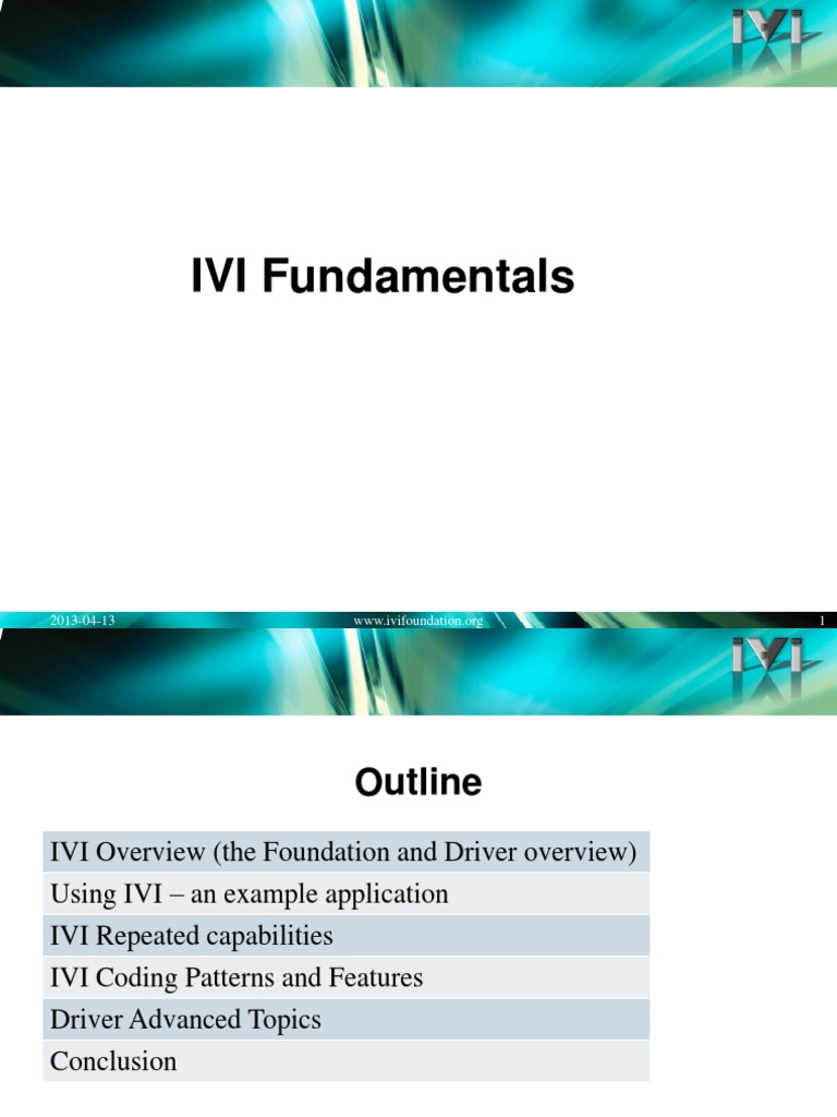 An Introduction to Programming with IVI Drivers | PDF | Component ...