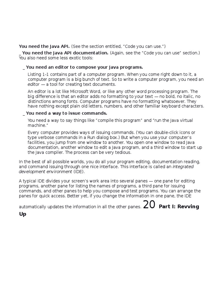 You Need The Java API. (See The Section Entitled, "Code You Can Use.") | PDF | Integrated ...