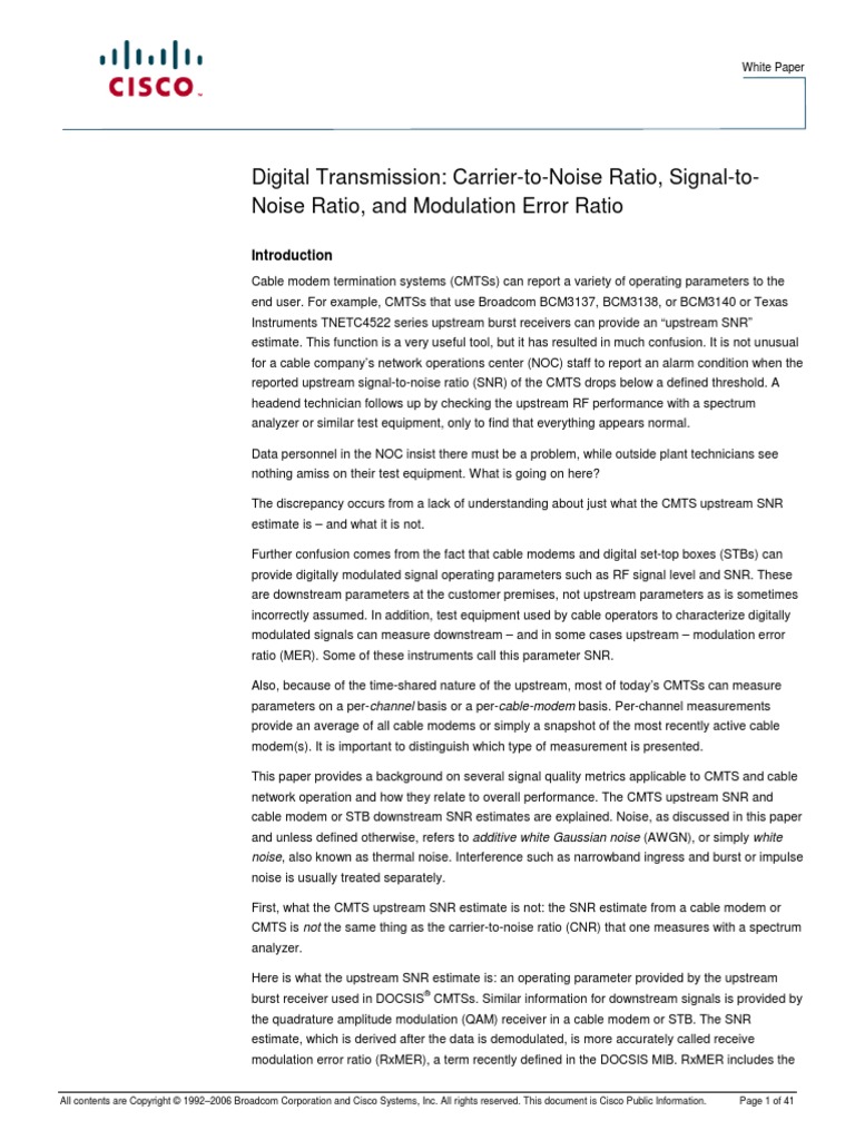 Digital Transmission | PDF | Signal To Noise Ratio | Bandwidth (Signal Processing)