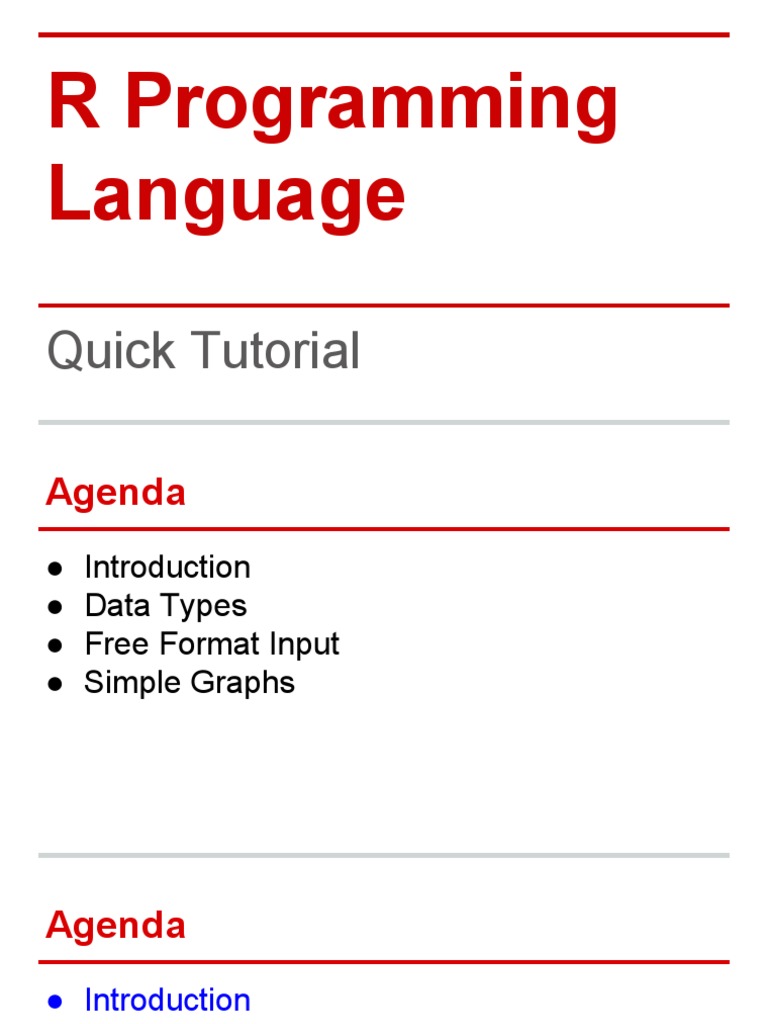 R Tutorial | PDF | Computers
