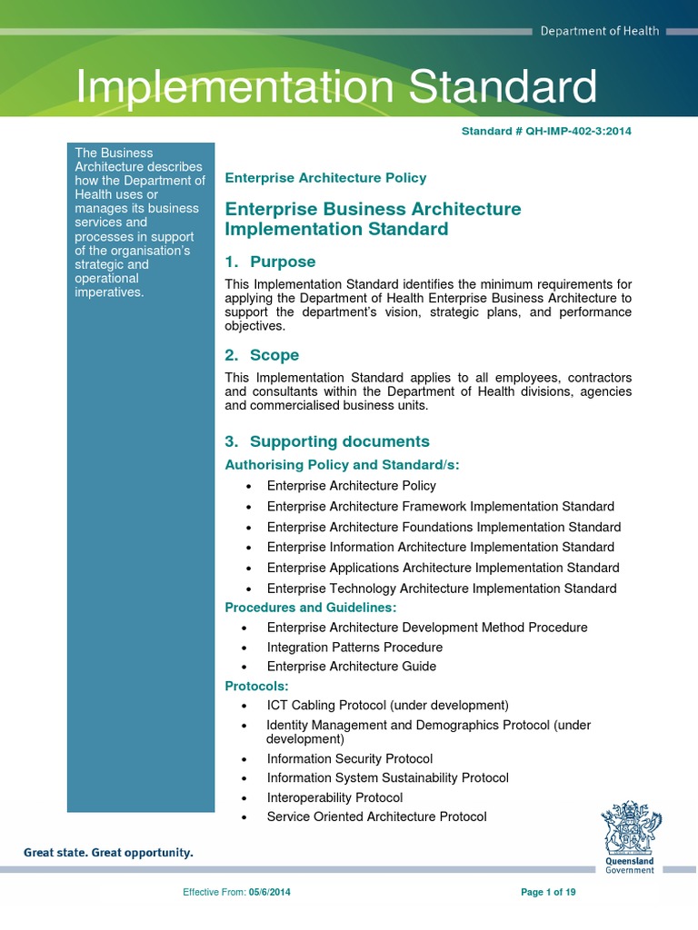 Enterprise Architecture Standards | Enterprise Architecture | Strategic ...