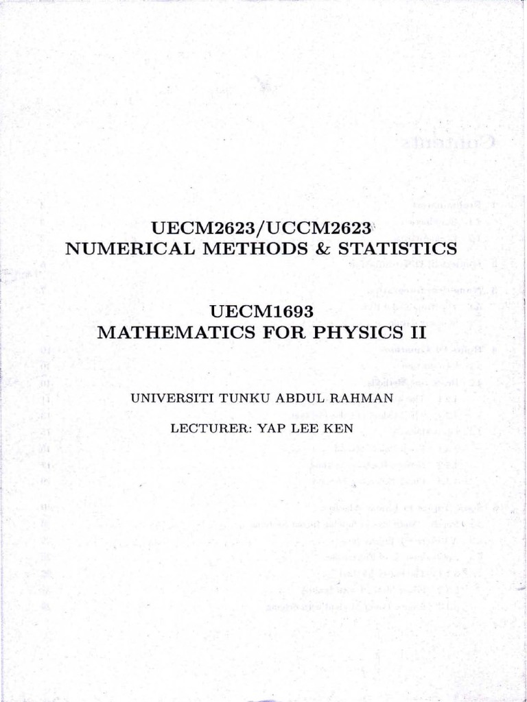 Numerical S | PDF | Eigenvalues And Eigenvectors | Numerical Analysis