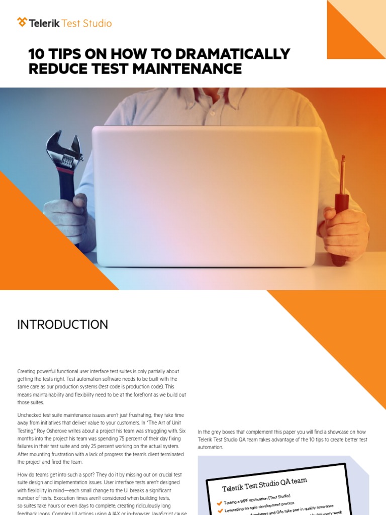 10 Tips On How To Dramatically Reduce Test Maintenance | PDF | Windows ...