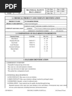 MSDS Oil Spill Dispersant Type I 20180201 | PDF | Toxicity | Waste