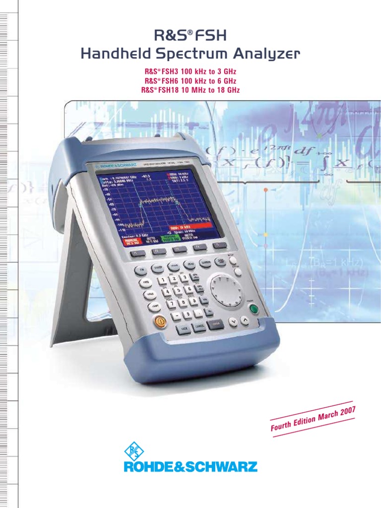 Rohde Schwarz FSH3 Series Spectrum Analyzers | PDF | Hertz | Bandwidth (Signal Processing)