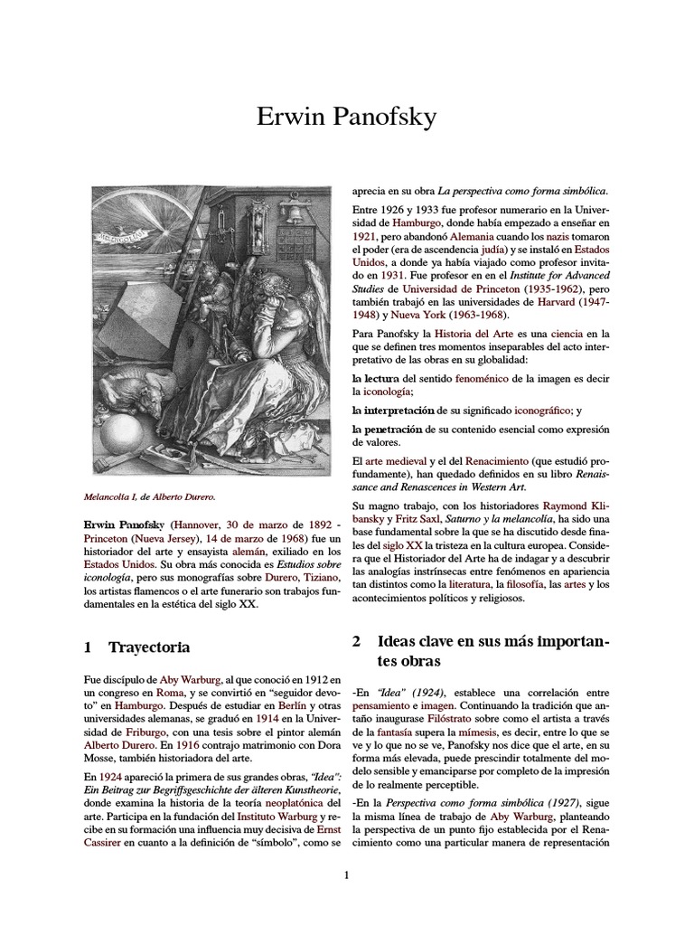 Erwin Panofsky: Iconología y Arte | PDF | Epistemología | Science