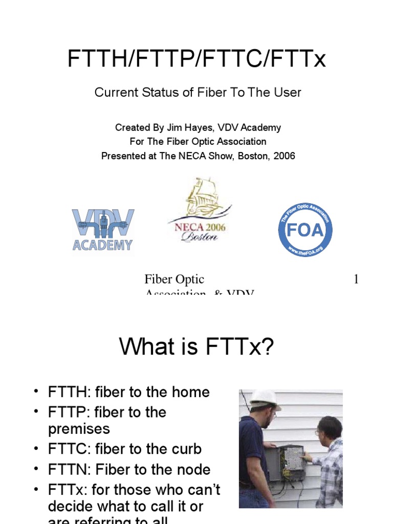 FTTX | PDF | Fiber To The X | Telephony