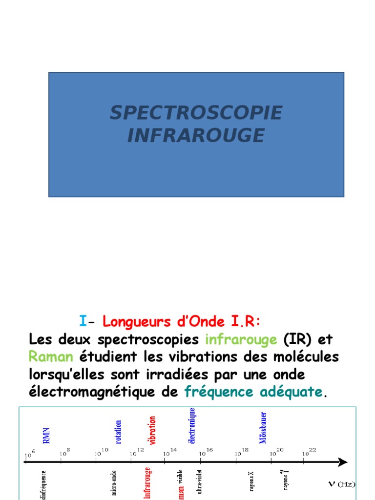 Cours IR | PDF | Spectroscopie infrarouge | Infrarouge