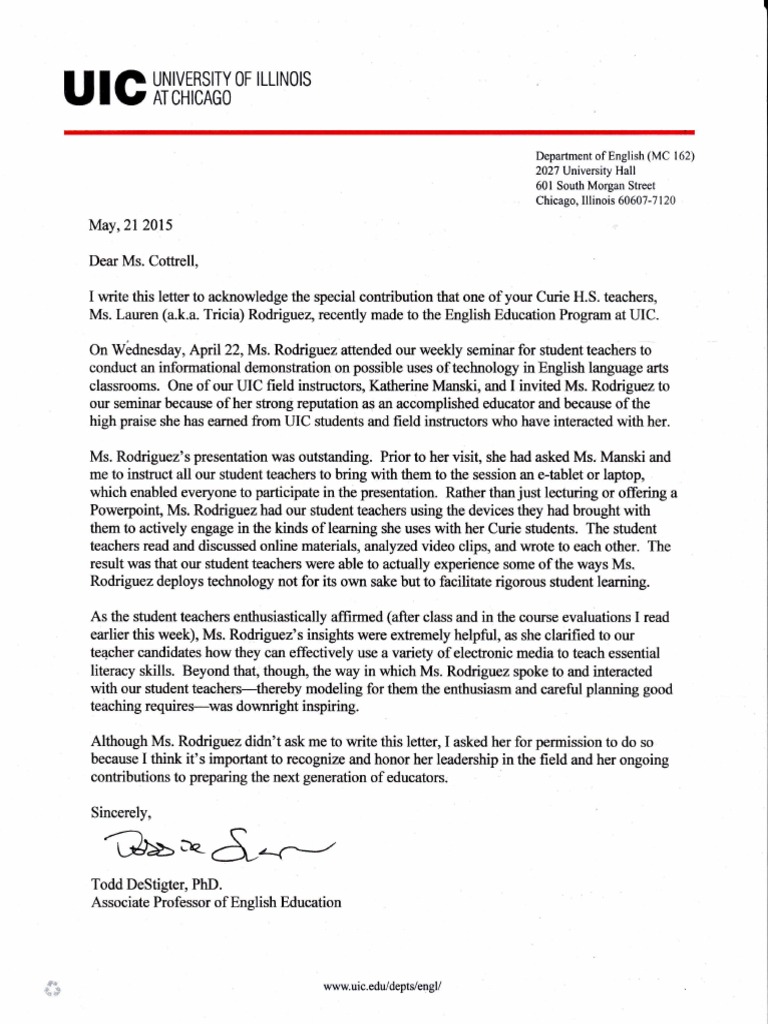 Uic Letter | PDF | Social Science