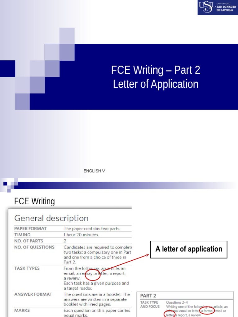 FCE Writing: Application Letters | PDF | Career & Growth