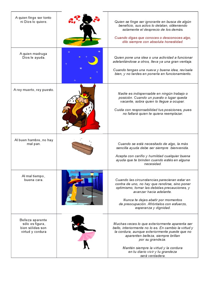 Refranes Con Su Significado | Ciencia filosófica | Ciencia