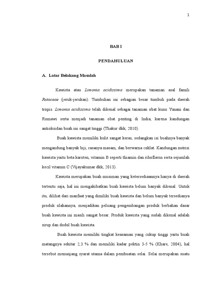 Bab I Kawista Hidrokoloid | PDF