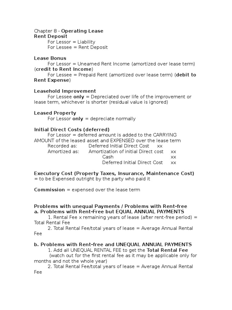 Operating Lease Accounting Essentials | PDF | Business | Finance ...