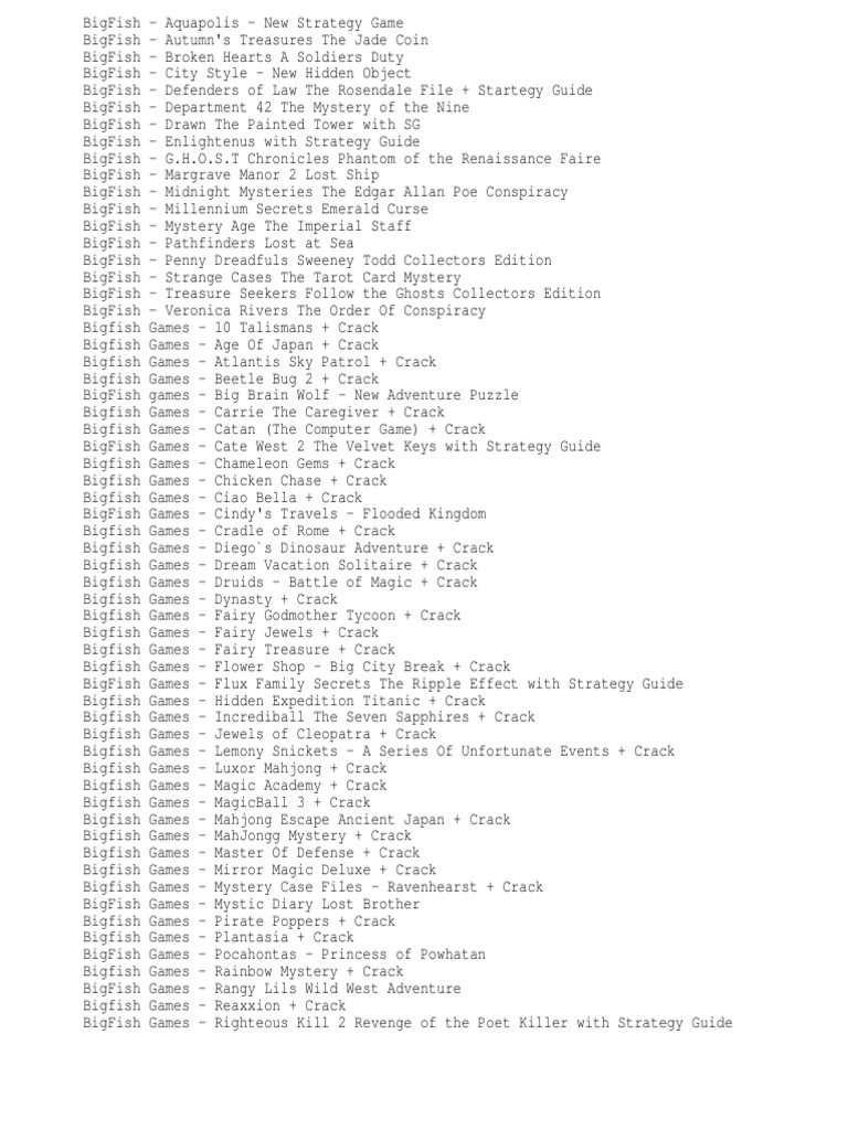 Big Fish | PDF | Leisure