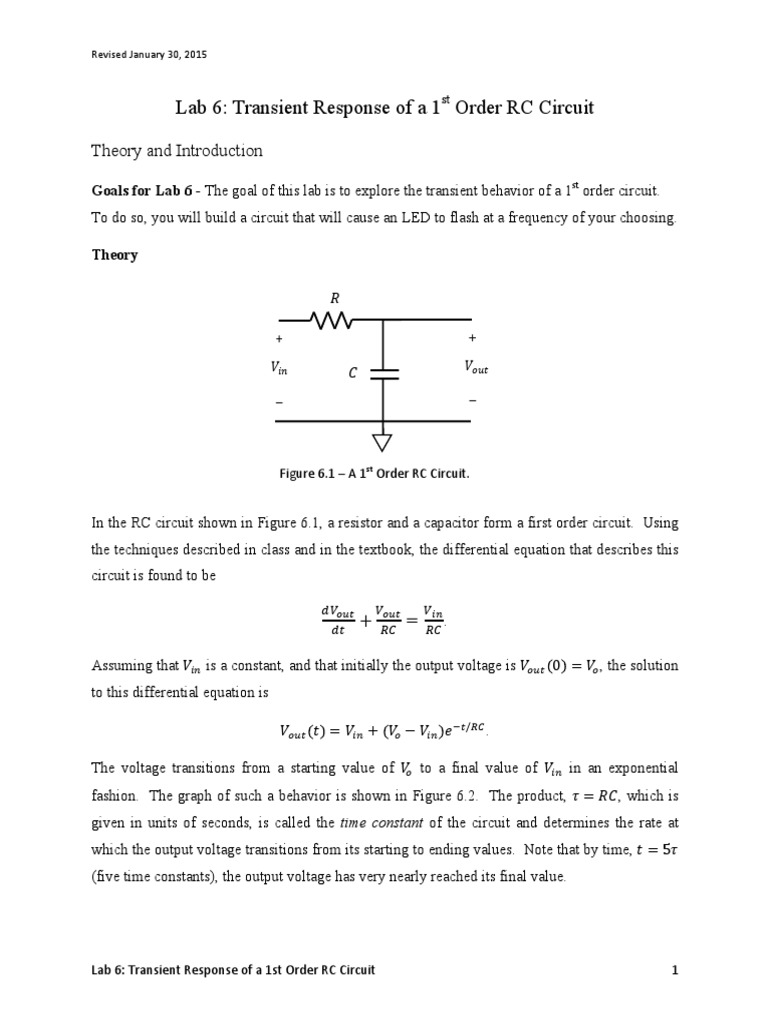 Lab 6 | PDF | Root Mean Square | Electrical Circuits