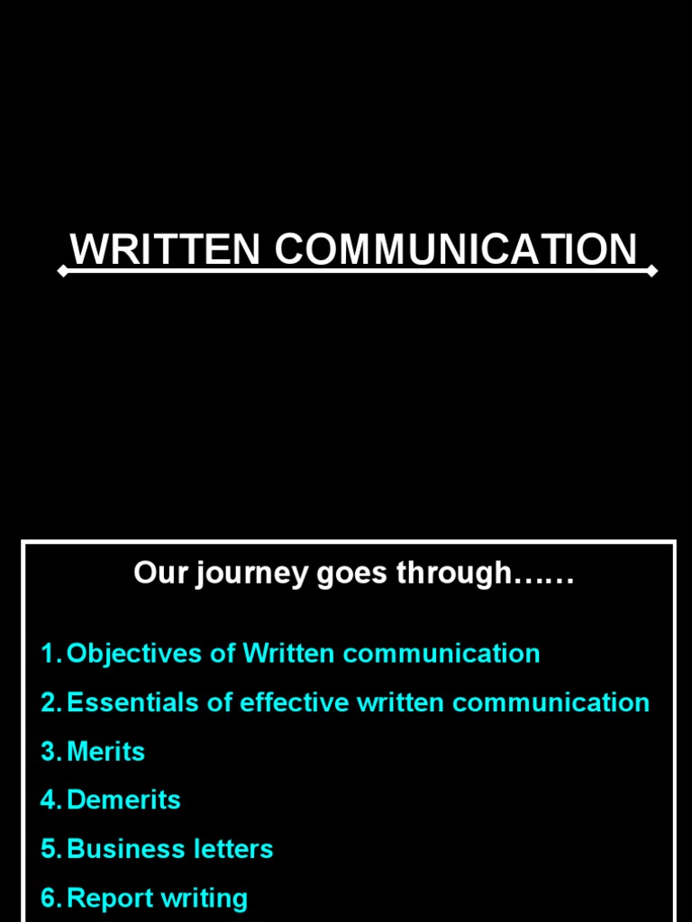 Written Communication - Business Letter & Report Writing | PDF ...