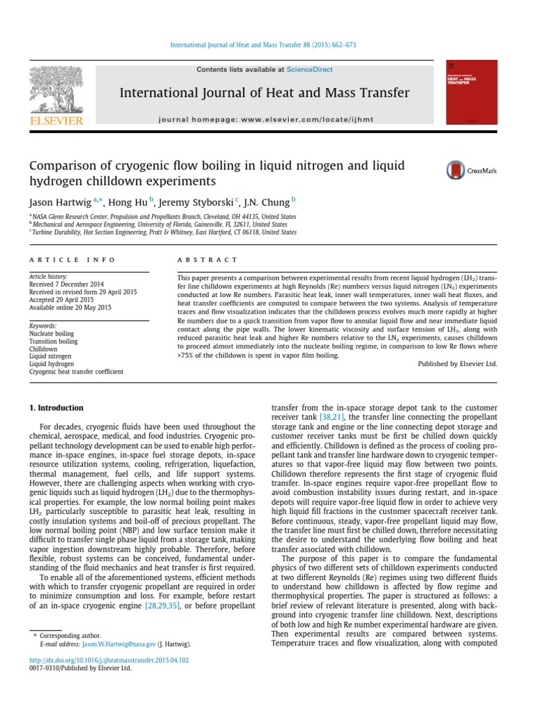 Comparison of Cryogenic Flow Boiling in Liquid Nitrogen and Liquid ...