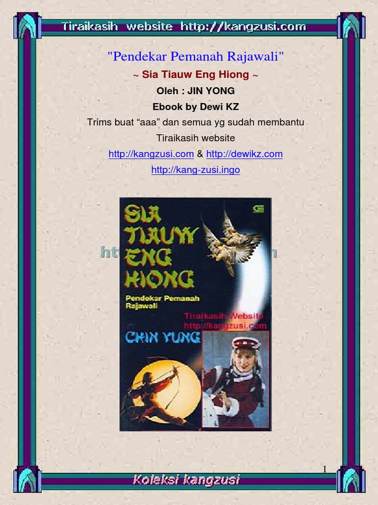 Pendekar Pemanah Rajawali | PDF | Perjalanan | Sejarah