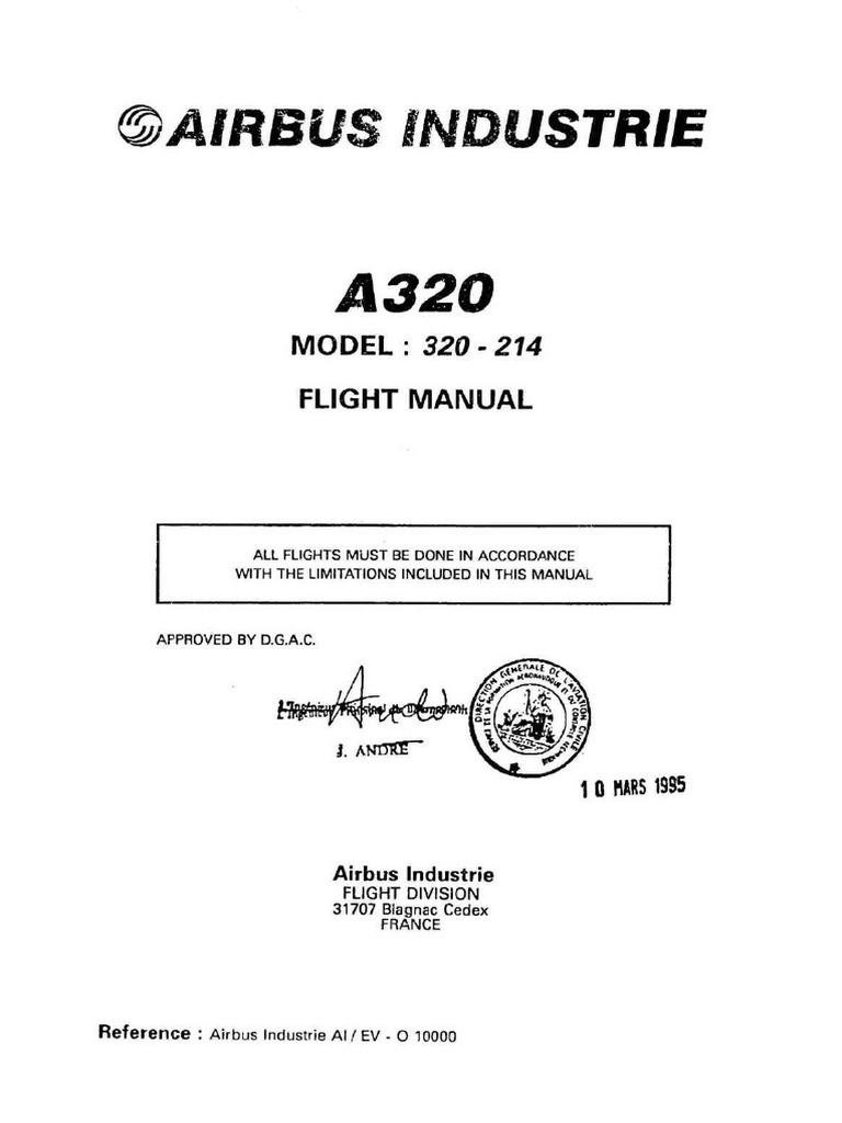A320-214 Aircraft Flight Manual | PDF | Flap (Aeronautics) | Aviation