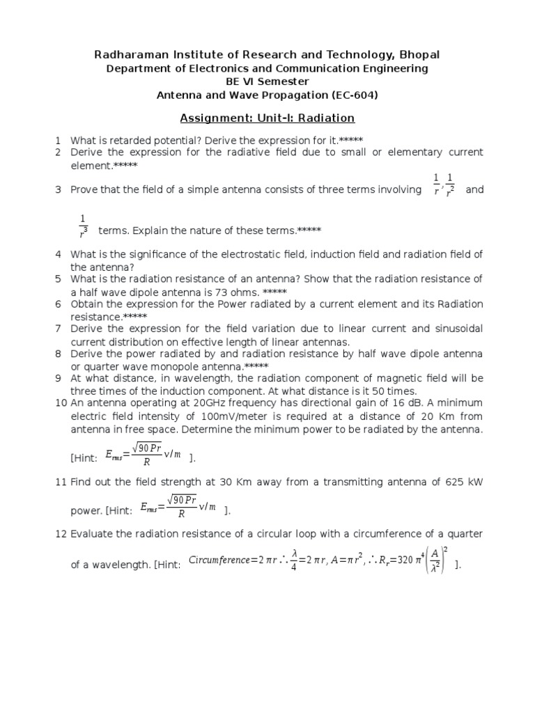Antenna Tutorials Question & Answers | PDF | Antenna (Radio) | Electromagnetic Radiation