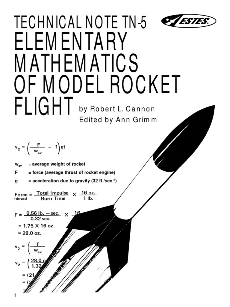 Elem - Math of Model Rocket Flight | PDF | Rocket | Acceleration