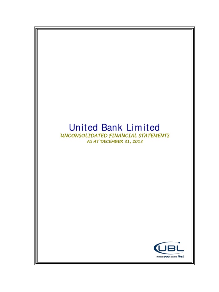 U BL Financial Statements Ann Dec | PDF | Capital Requirement | Basel Iii