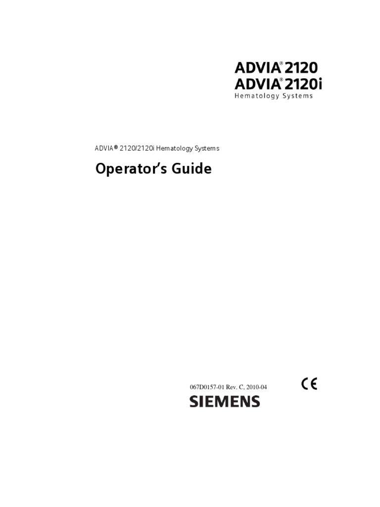Advia 2021 System | PDF | Menu (Computing) | Icon (Computing)