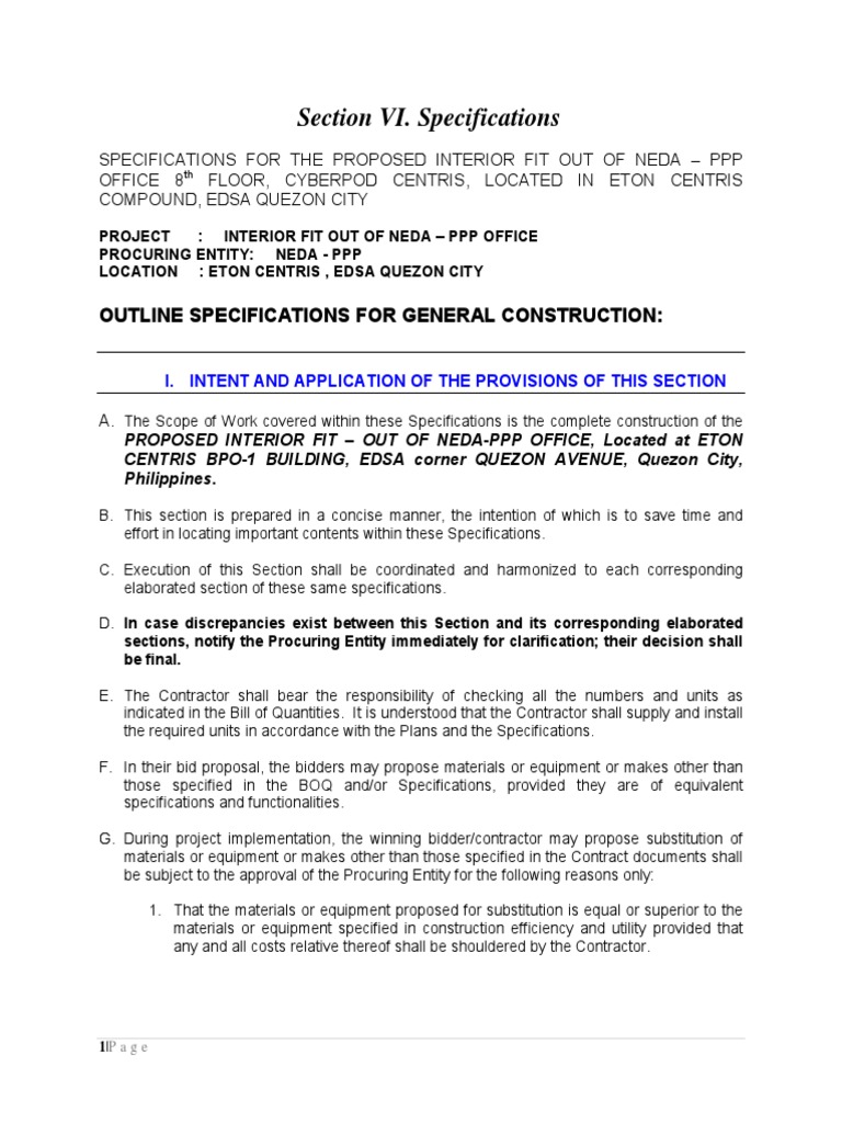 Architectural Specifications | PDF | Pipe (Fluid Conveyance ...