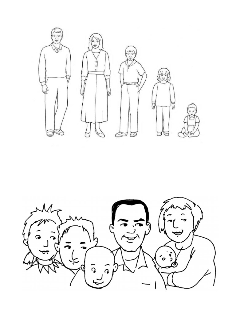Familia - Imagini de Colorat | PDF