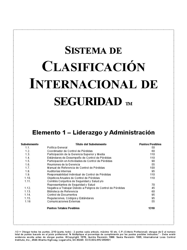 Manual de Auditoria de Seguridad Usando El Scis | PDF | Calidad (comercial) | Seguridad y salud ...